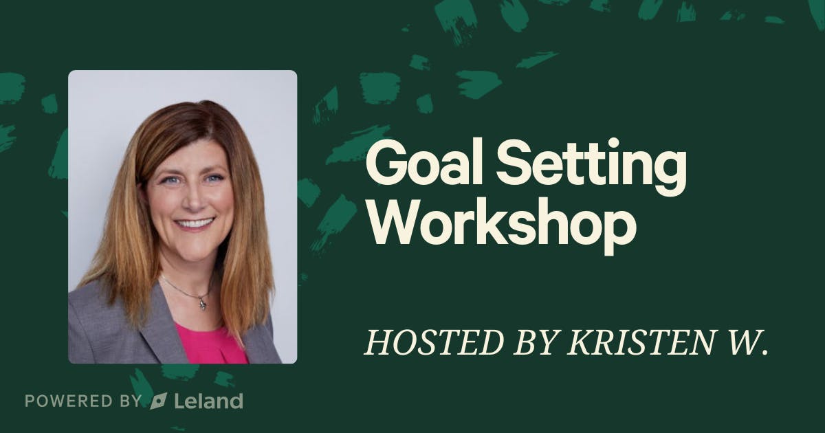 Goal Setting Workshop | Leland