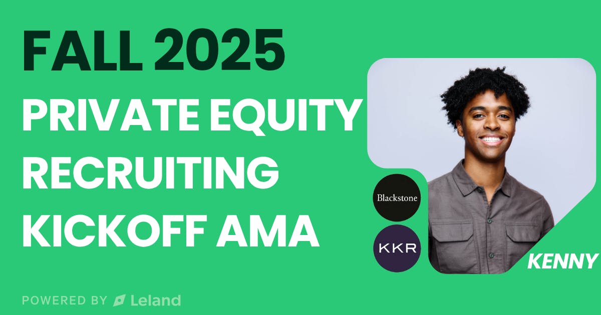 Private Equity Recruiting: Fall 2025 Kickoff | Leland