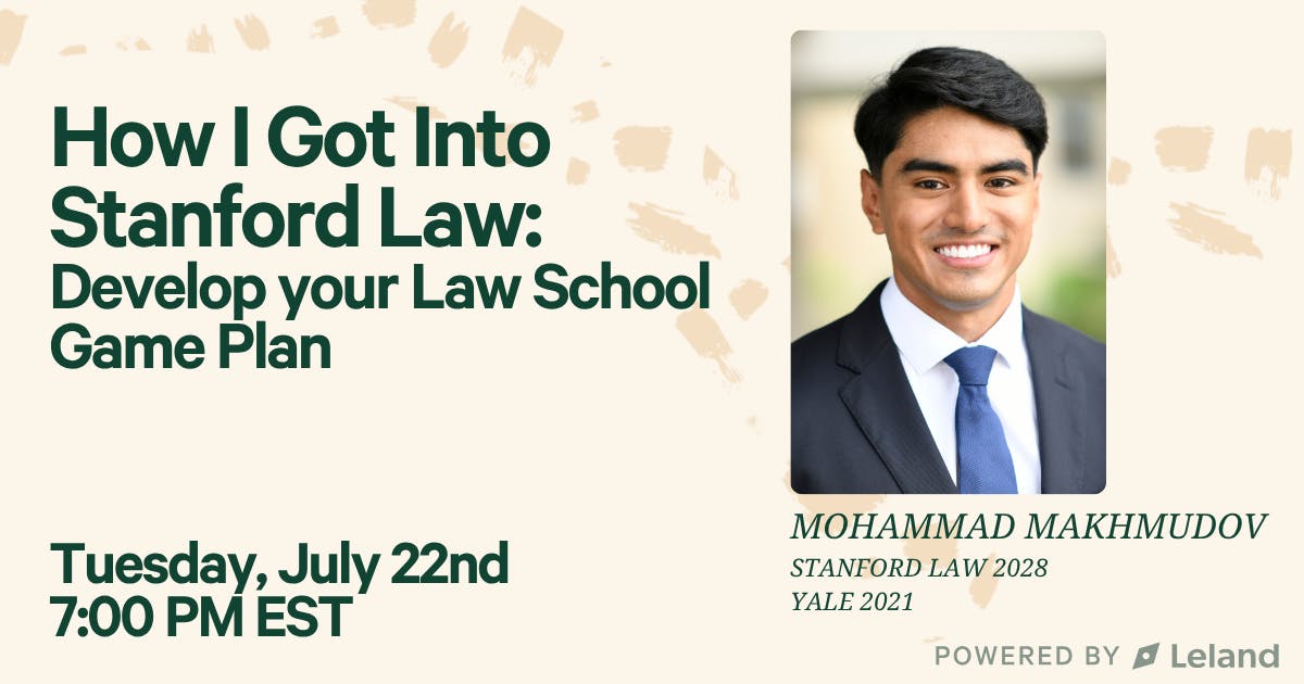 How I got into Stanford Law (Develop your 2025 Law School Game Plan ...