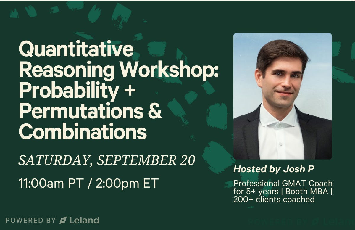 Quantitative Reasoning Workshop: Probability + Permutations & Combinat | Leland