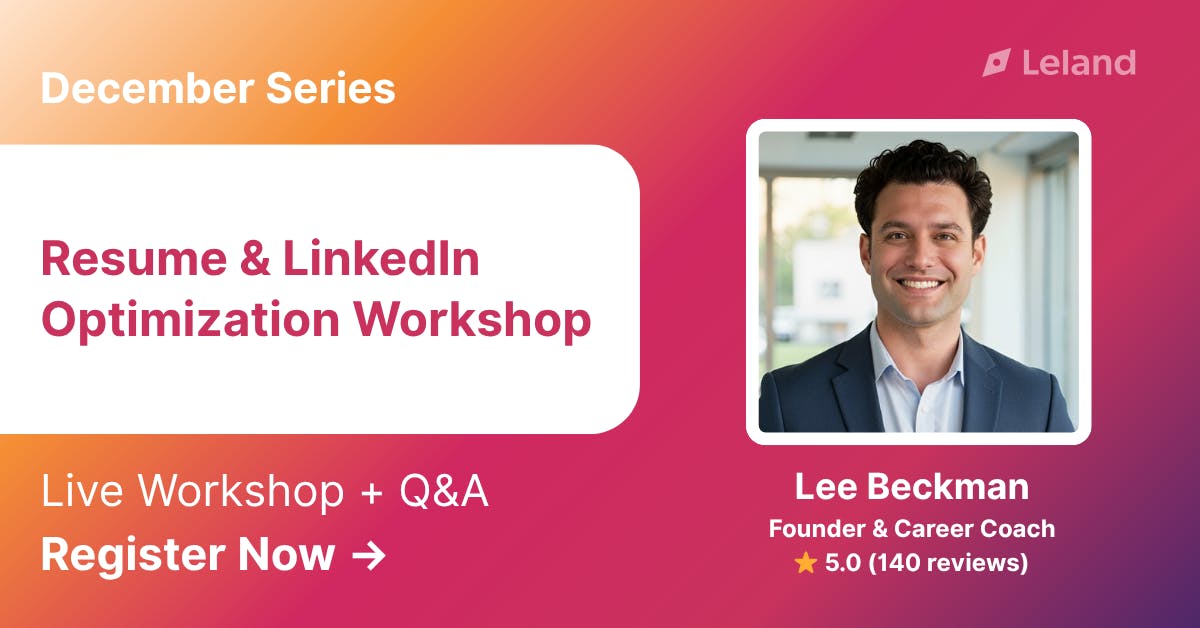 Resume & LinkedIn Optimization Workshop | Leland