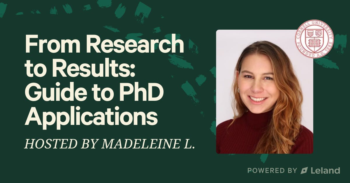 Research to Results: Guide to PhD Applications | Leland
