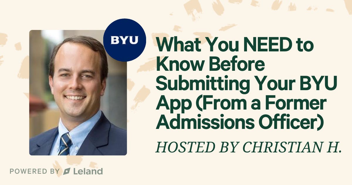 What You NEED to Know Before Submitting Your BYU App (From a Former ...
