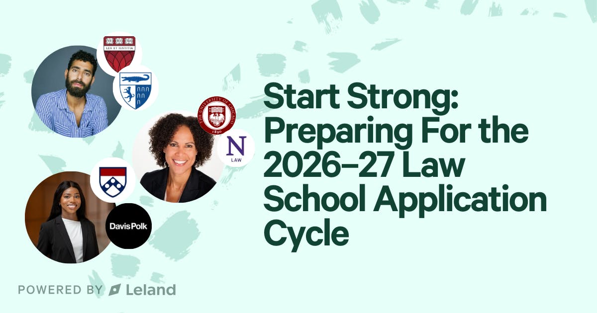 Start Strong: Preparing For the 2026–27 Law School Application Cycle ...