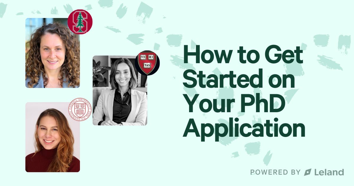 How to Get Started on Your PhD Application | Leland