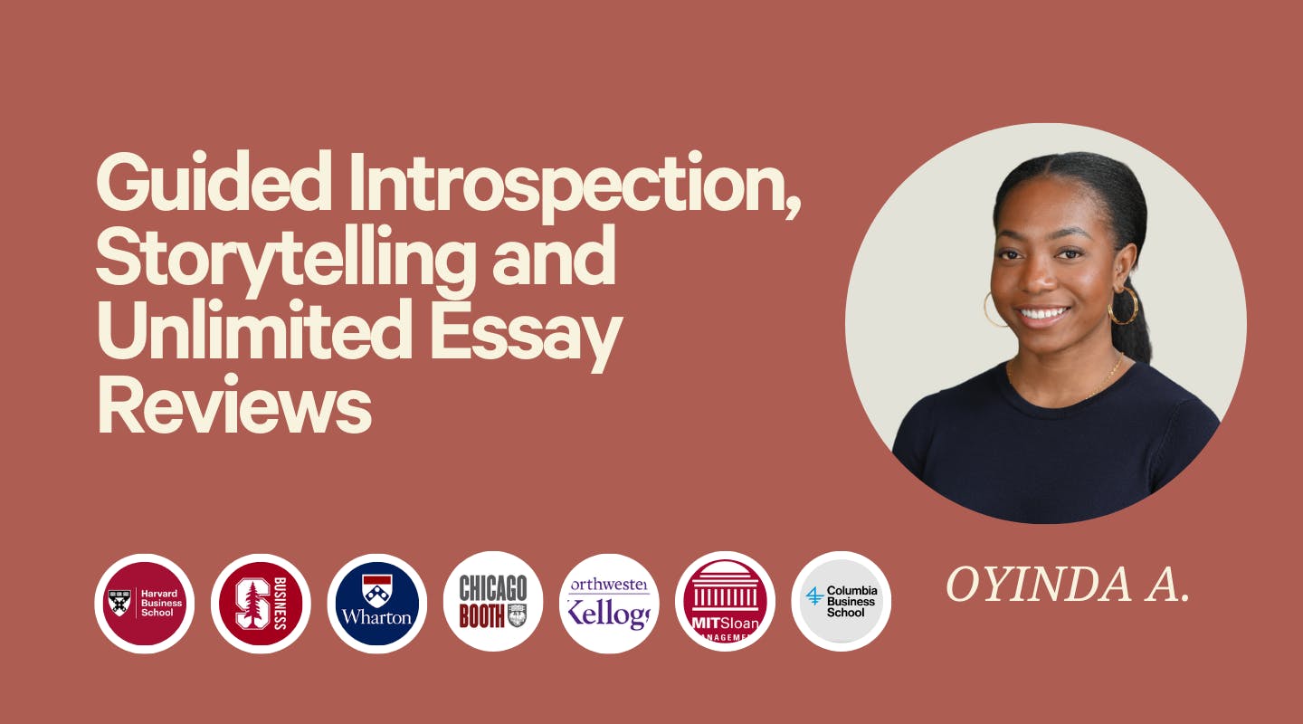 MBA Essay: Guided Introspection & Unlimited Essay Review by Oyinda A ...