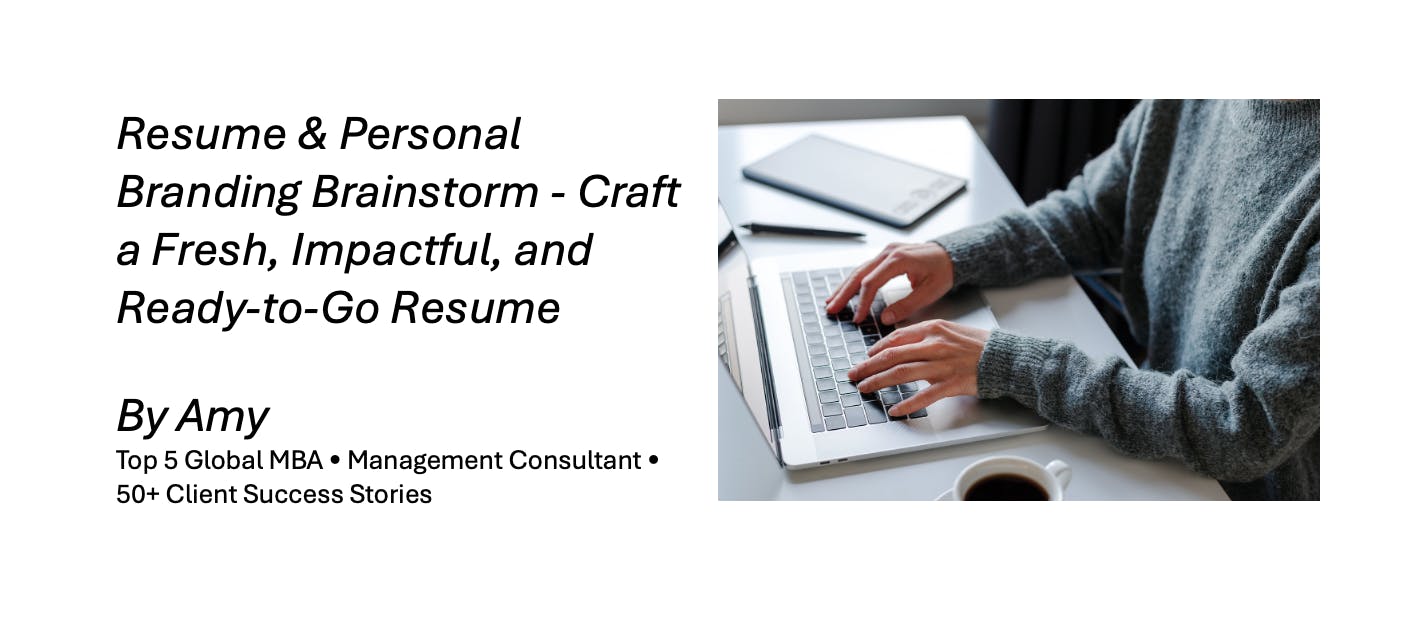 Resume & Personal Branding Brainstorm by Amy H. | Leland